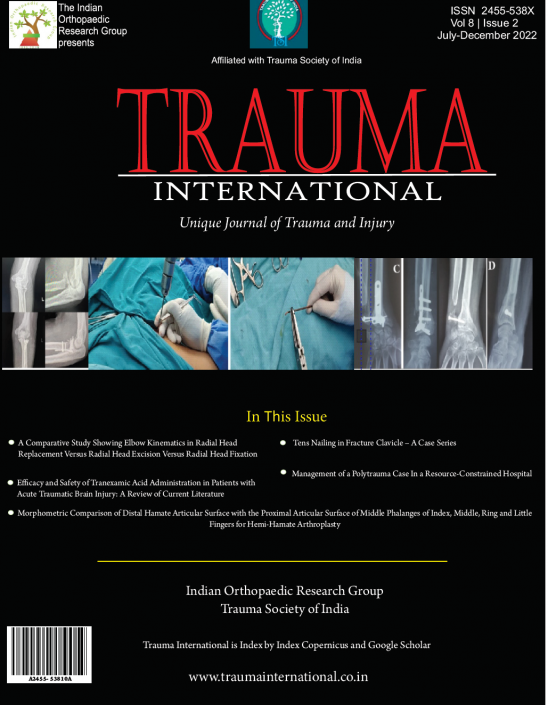 Trauma International | July-December 2022 | Vol 8 | Issue 2 - Trauma ...